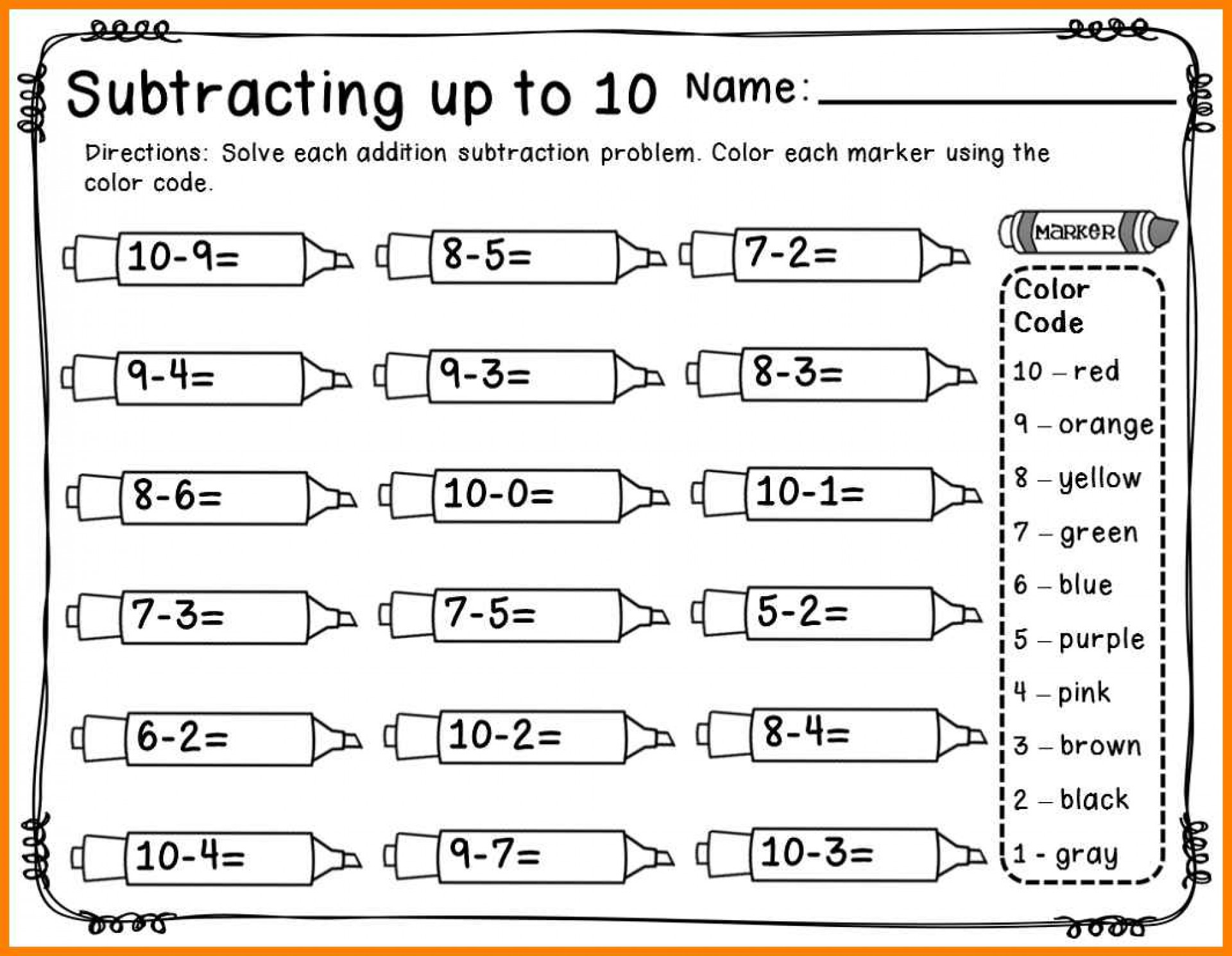 1st Grade Math Test