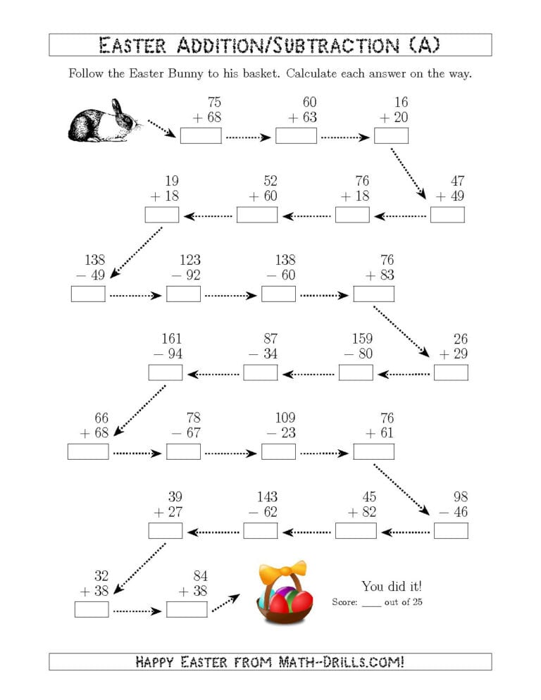 Math Worksheet Generator Addition Free — db-excel.com