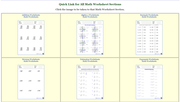 Mathaids Worksheets Teachezwell Blog — db-excel.com