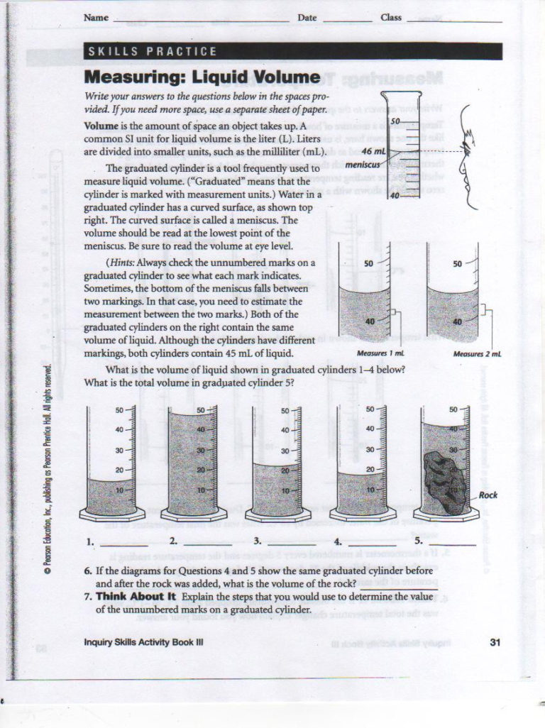Measuring Liquid Volume Mrs Belisle's 8Th Grade Science Class — db ...