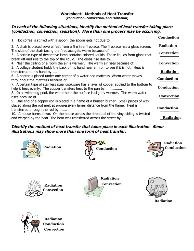 Methods Of Heat Transfer Worksheets Answer Key Db excel Methods Of Heat Transfer Worksheets Answer Key Db excel