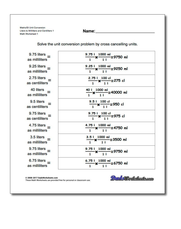 Metric Si Unit Conversions Db Excel