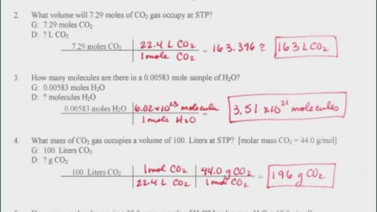 Mole To Grams Grams To Moles Conversions Worksheet — db-excel.com