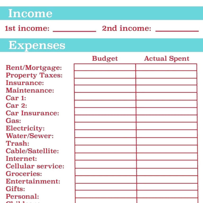 Life Skills Money Management Worksheets