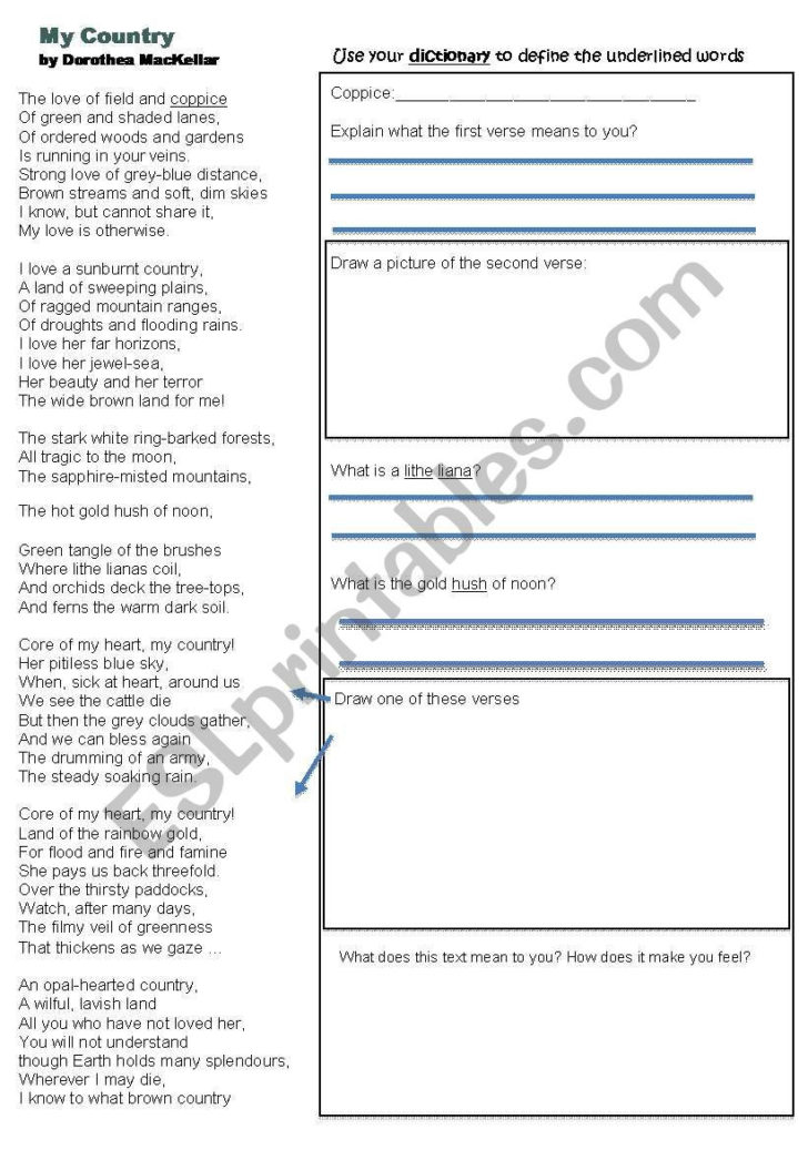 My Country Dorothea Mackellar Australian Poetry Analysis — db-excel.com