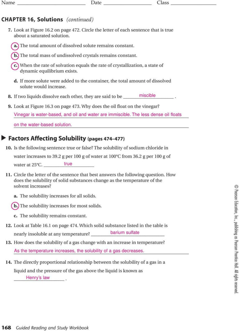 Section 16 3 Colligative Properties Of Solutions Worksheet Answers — db ...
