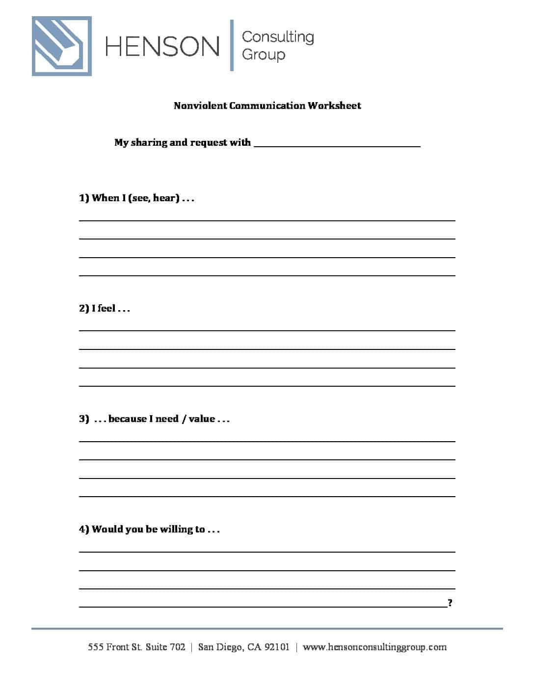 Printable Communication Worksheets Printable World Holiday