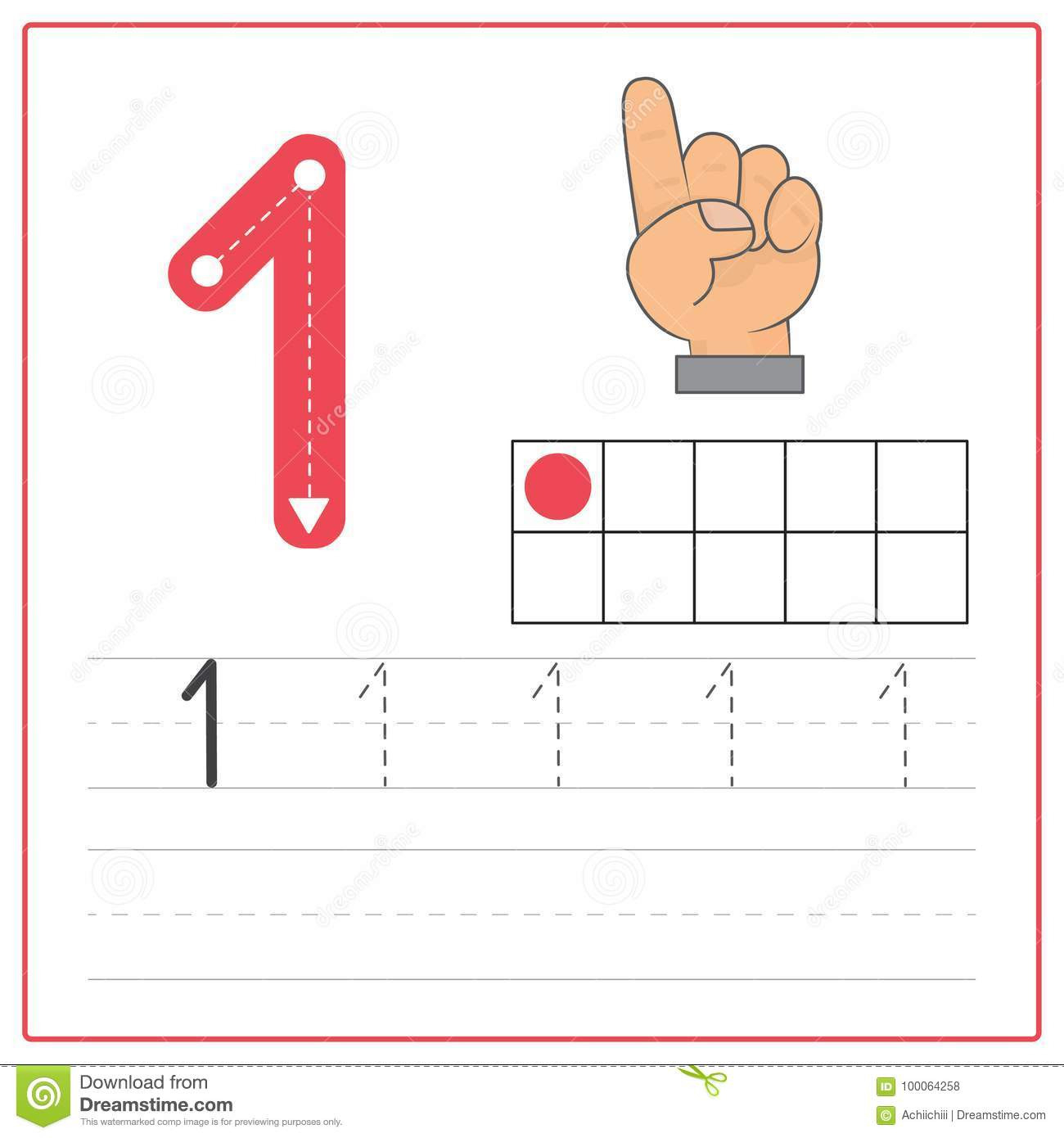 Number Writing Practice Worksheets Db excel