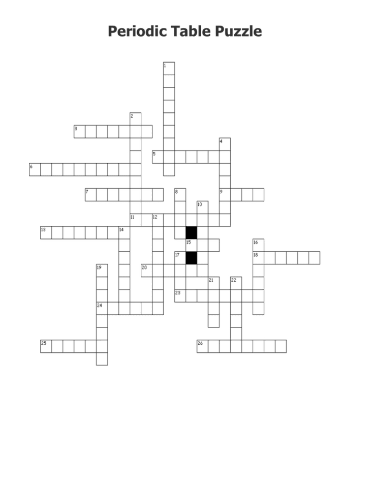 Periodic Table Puzzle 2 — db-excel.com