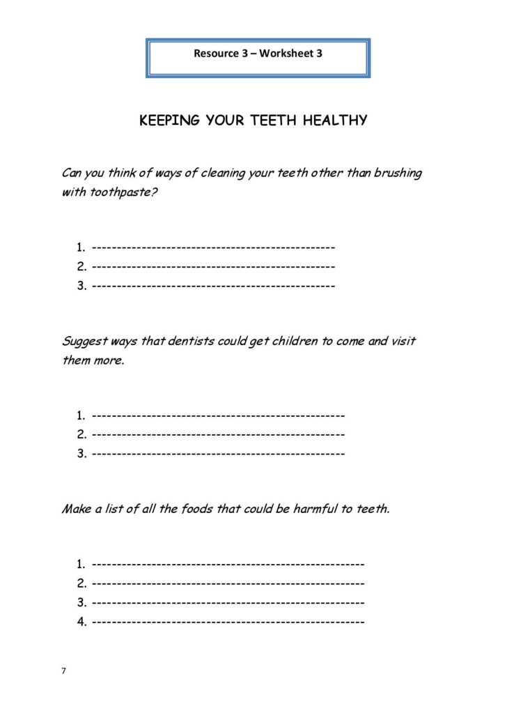 Personal Hygiene Worksheets Pdf — db-excel.com