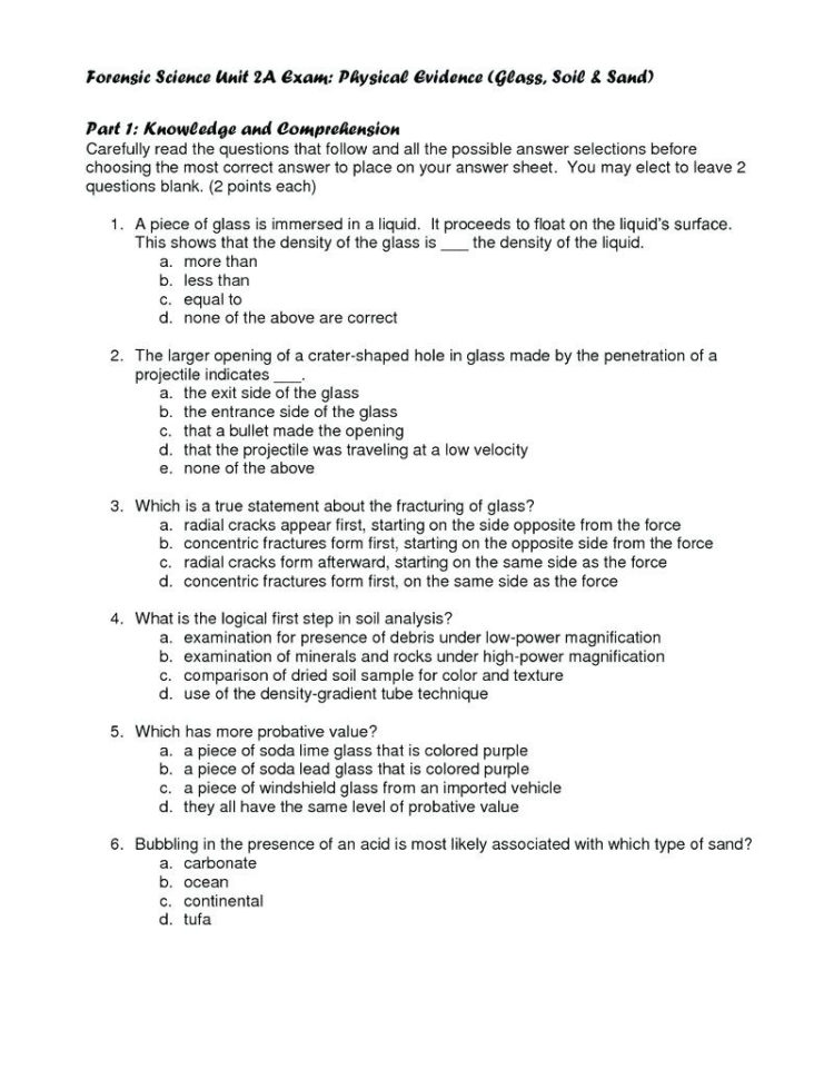 High School Science Worksheets — db-excel.com