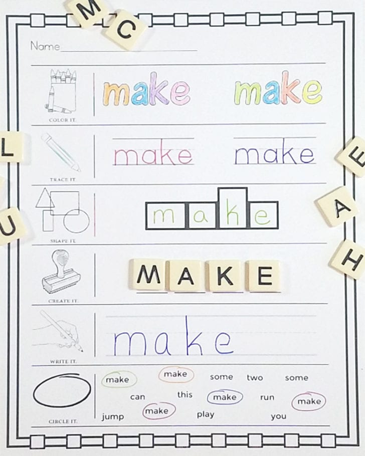 Pre Primer Words Worksheets — db-excel.com