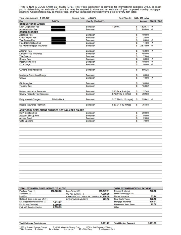 Printables Fha Refinance Worksheet Lemonlilyfestival Worksheets — db ...