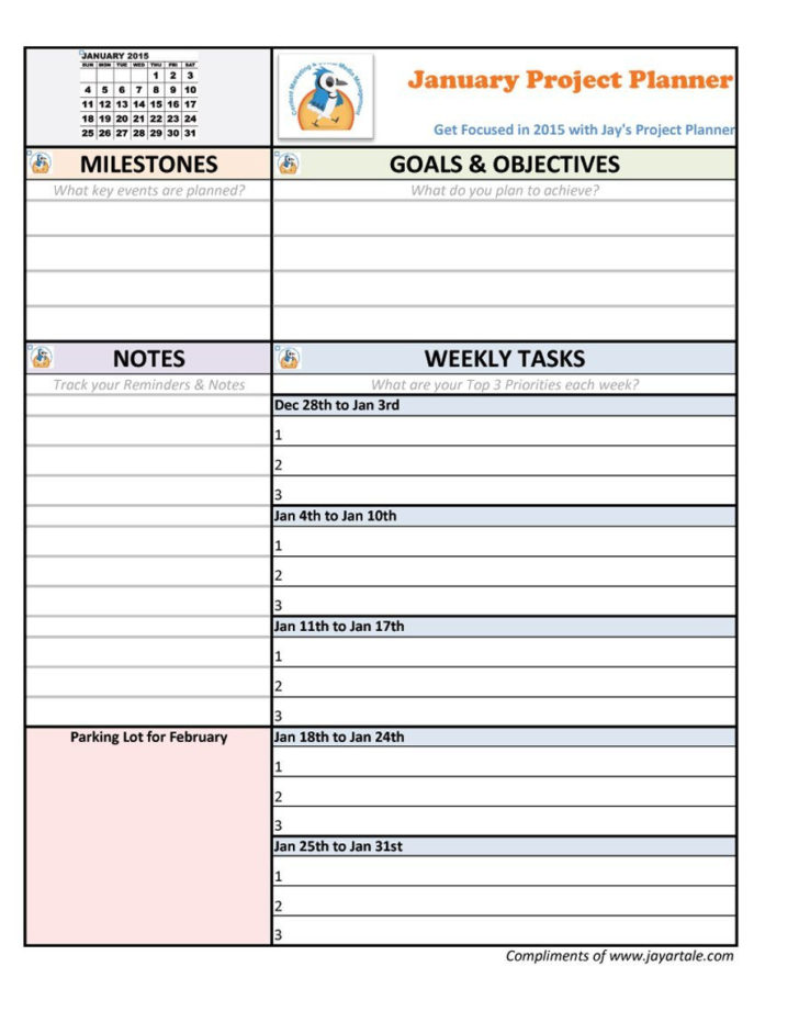 Project Planning Worksheet Template — db-excel.com