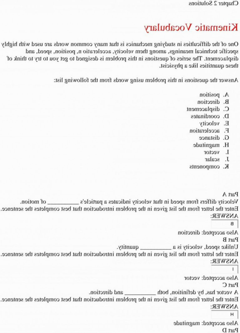 Projectile Motion Worksheet Answers The Physics Classroom — db-excel.com