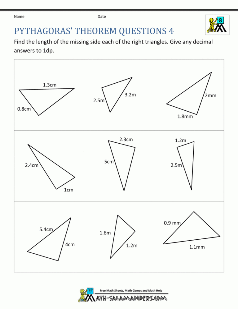 Pythagoras Theorem Questions — db-excel.com