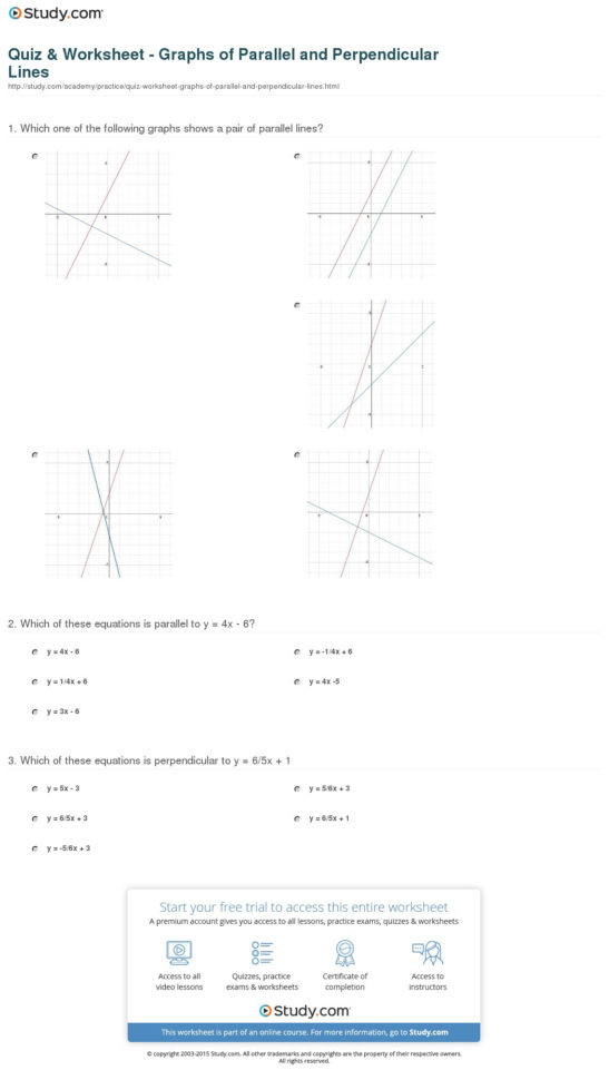 Parallel And Perpendicular Worksheet Answers — db-excel.com