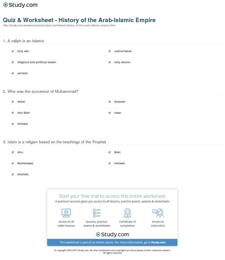 Islam Empire Of Faith Part 2 Worksheet Answers — db-excel.com