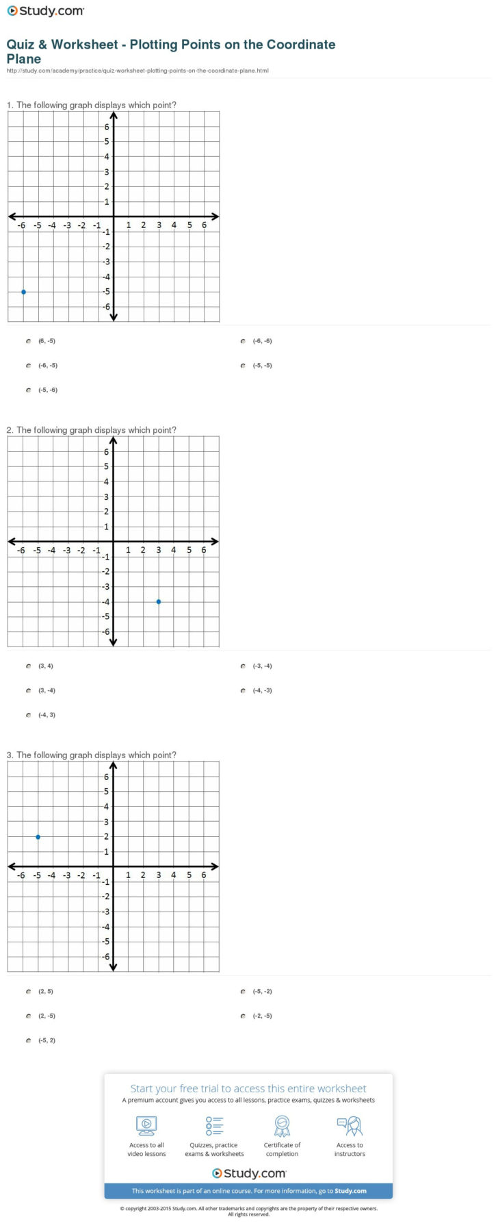 Plotting Points On A Graph Worksheet — db-excel.com