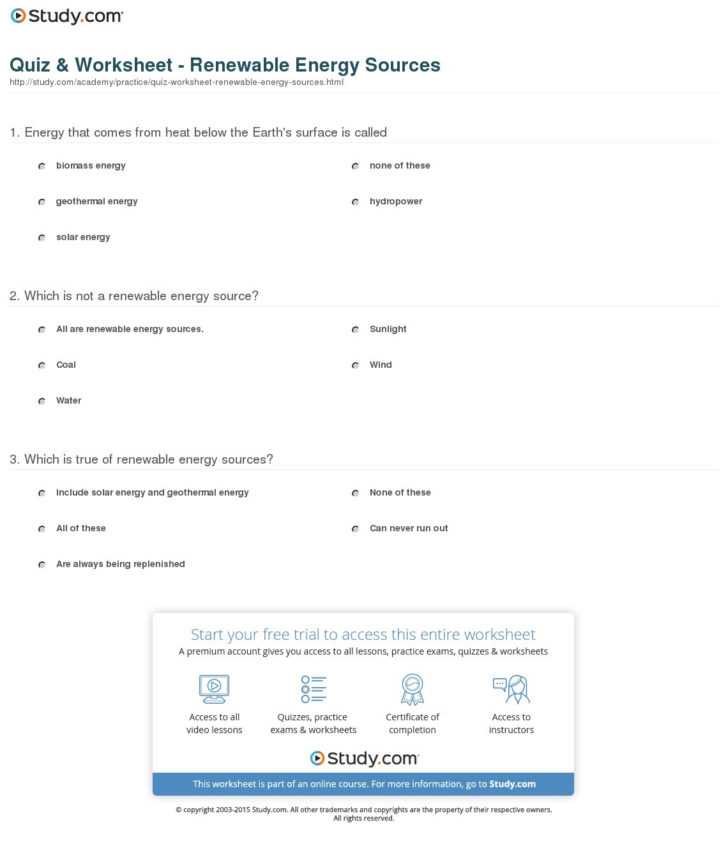Renewable Energy Worksheet Pdf — db-excel.com