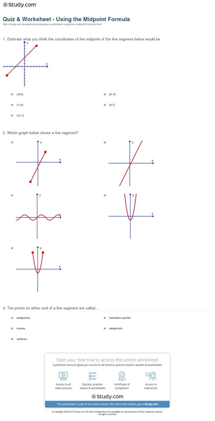 The Midpoint Formula Worksheet — db-excel.com