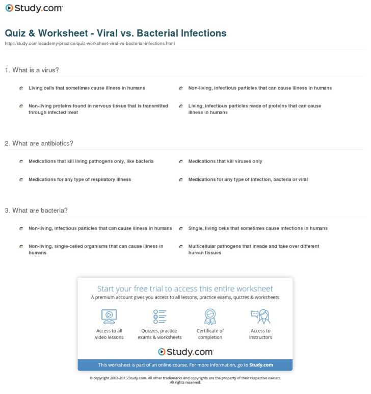 Virus And Bacteria Worksheet — db-excel.com