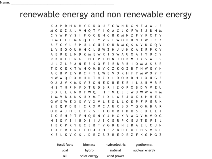 Renewable Energy Worksheet Pdf — db-excel.com