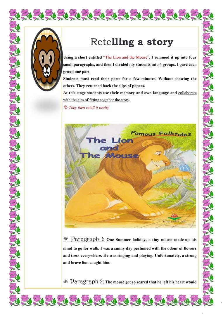 Retelling A Story English Esl Worksheets Db excel Retelling A Story English Esl Worksheets Db excel