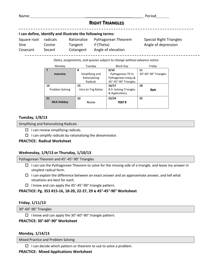 Right Triangles — db-excel.com