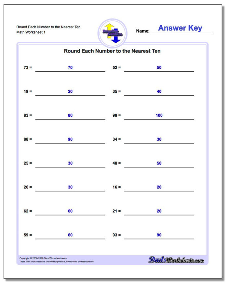 Rounding Worksheets 4Th Grade — db-excel.com