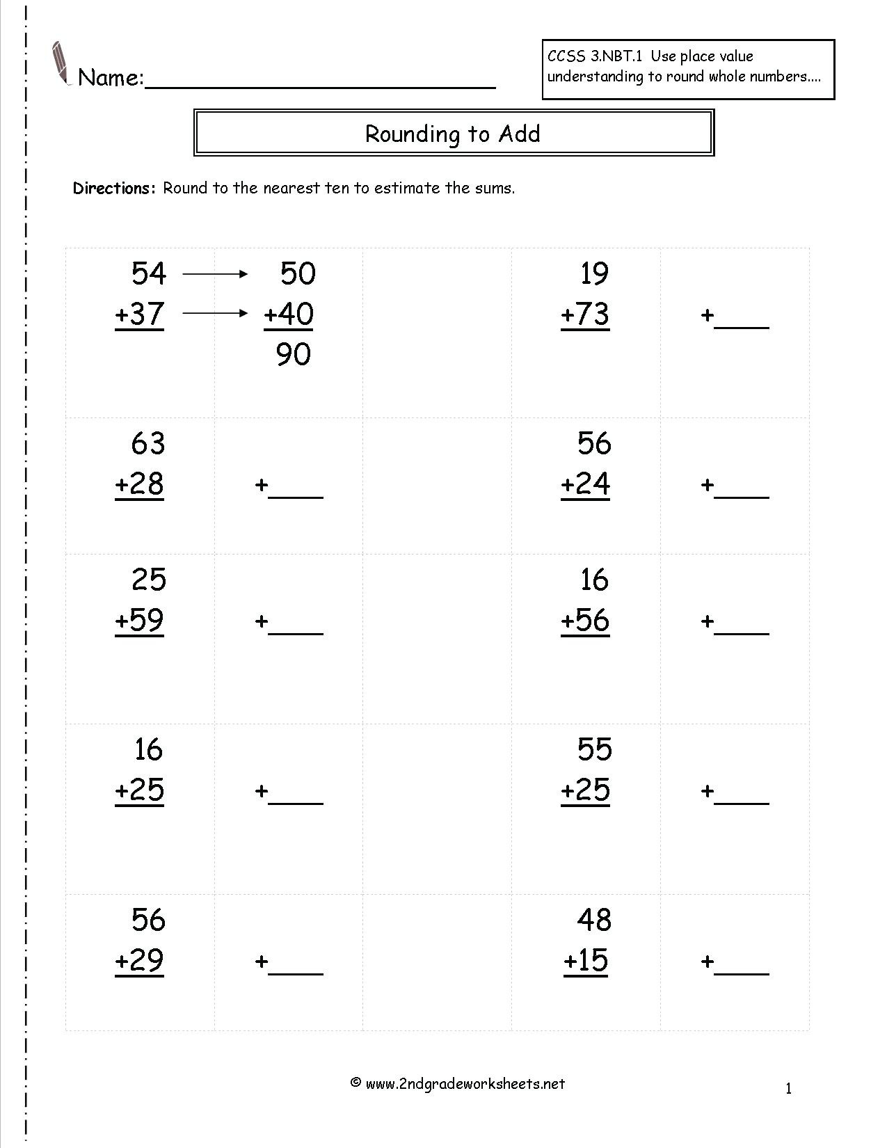 Rounding Worksheets 4Th Grade Db excel