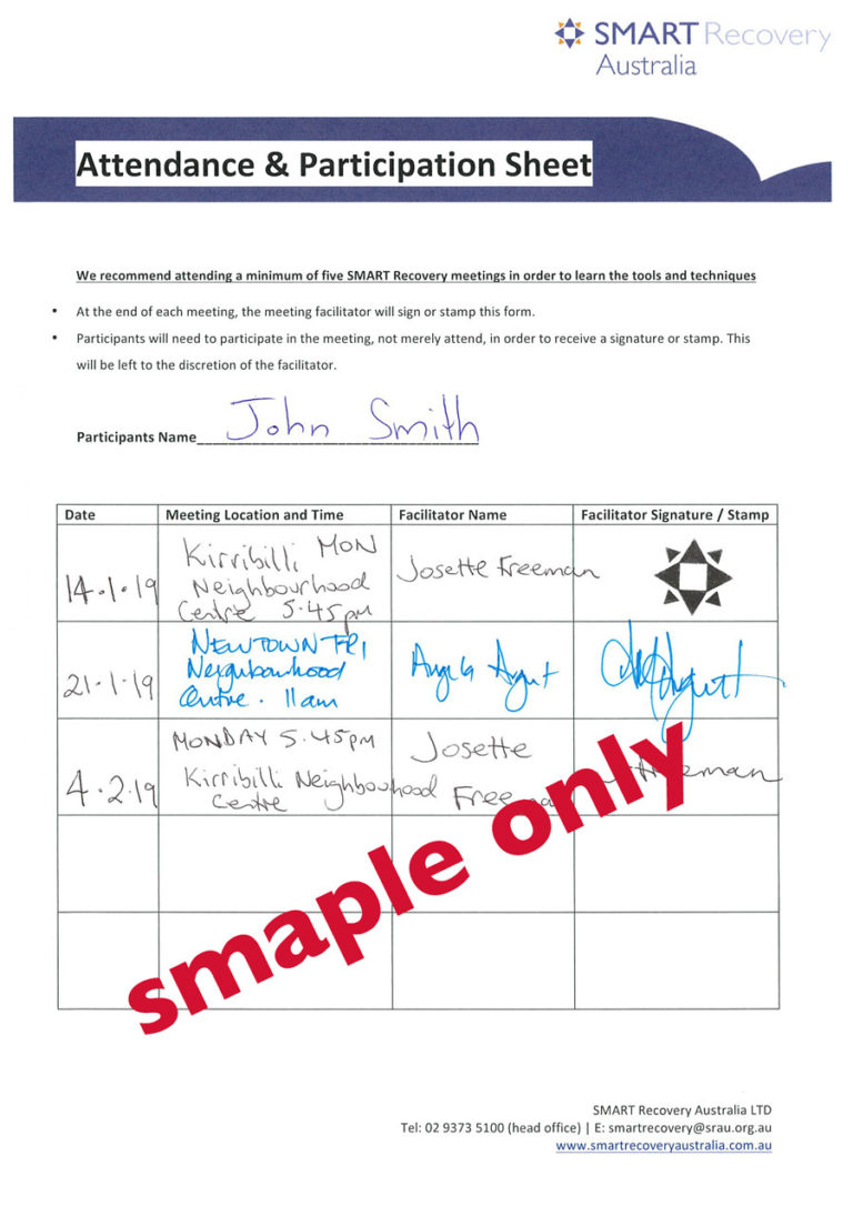 Smart Recovery Worksheets — db-excel.com