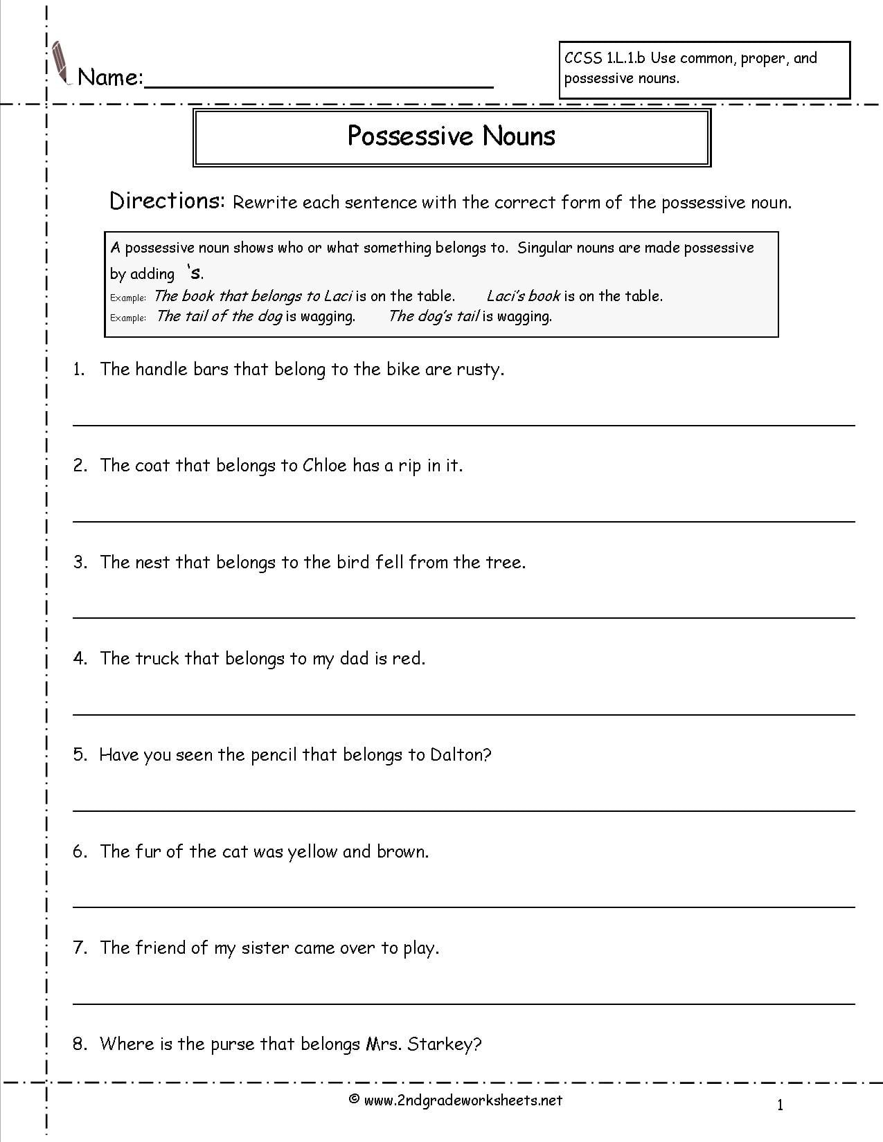 Nouns Worksheet 2Nd Grade Db excel Nouns Worksheet 2Nd Grade Db excel