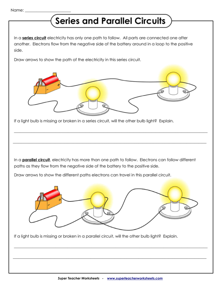 Series Parallel Circuit Worksheet — db-excel.com