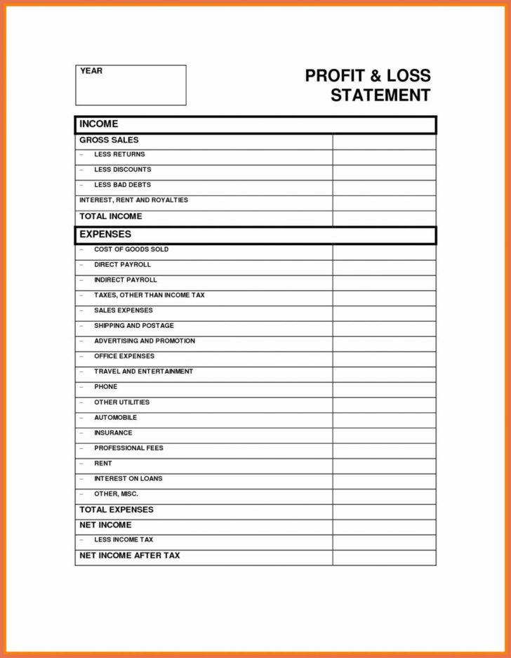 Free Profit And Loss Worksheet — db-excel.com