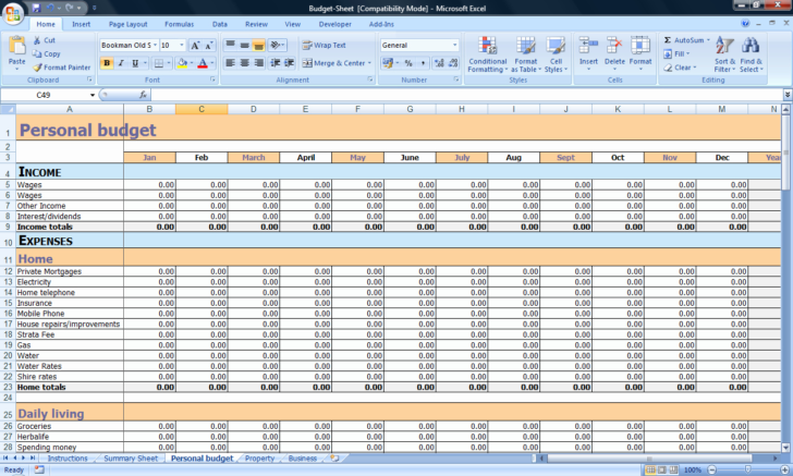 Financial Worksheet Usmc — db-excel.com