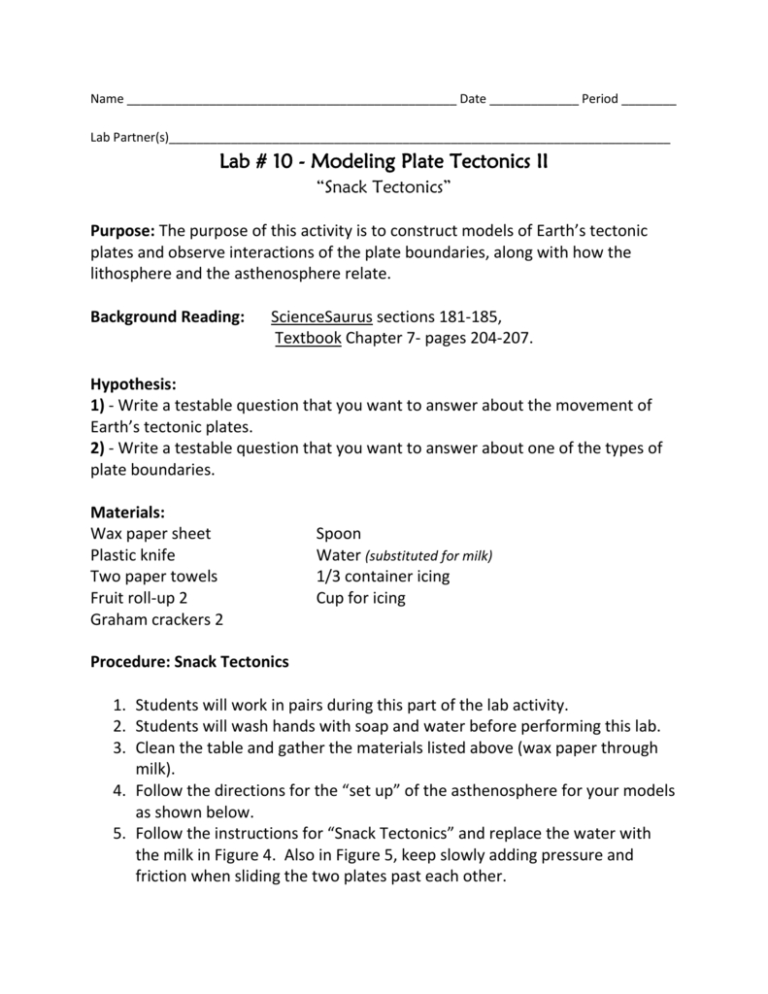 Snack Tectonics — db-excel.com