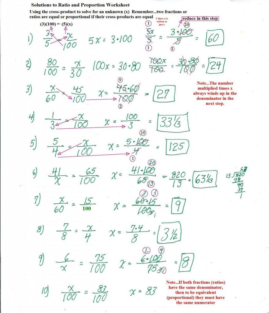 Ratio And Proportion Worksheets With Answers Db excel