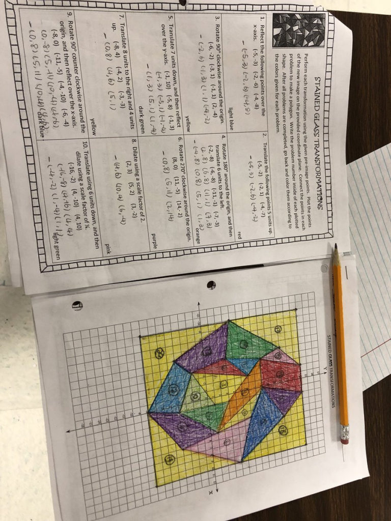 Stained Glass Transformations Worksheet Answer Key — db-excel.com