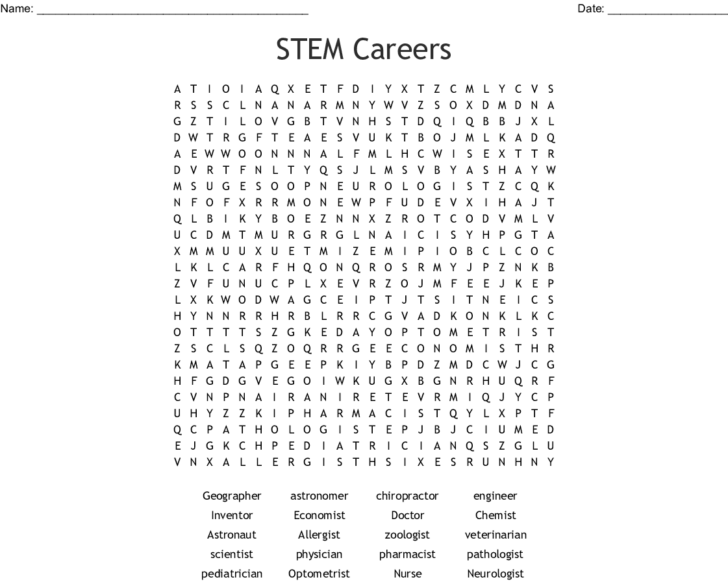 Stem Careers Worksheet 1 Answers — db-excel.com