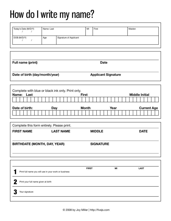 Filling Out Forms Worksheets Pdf — db-excel.com