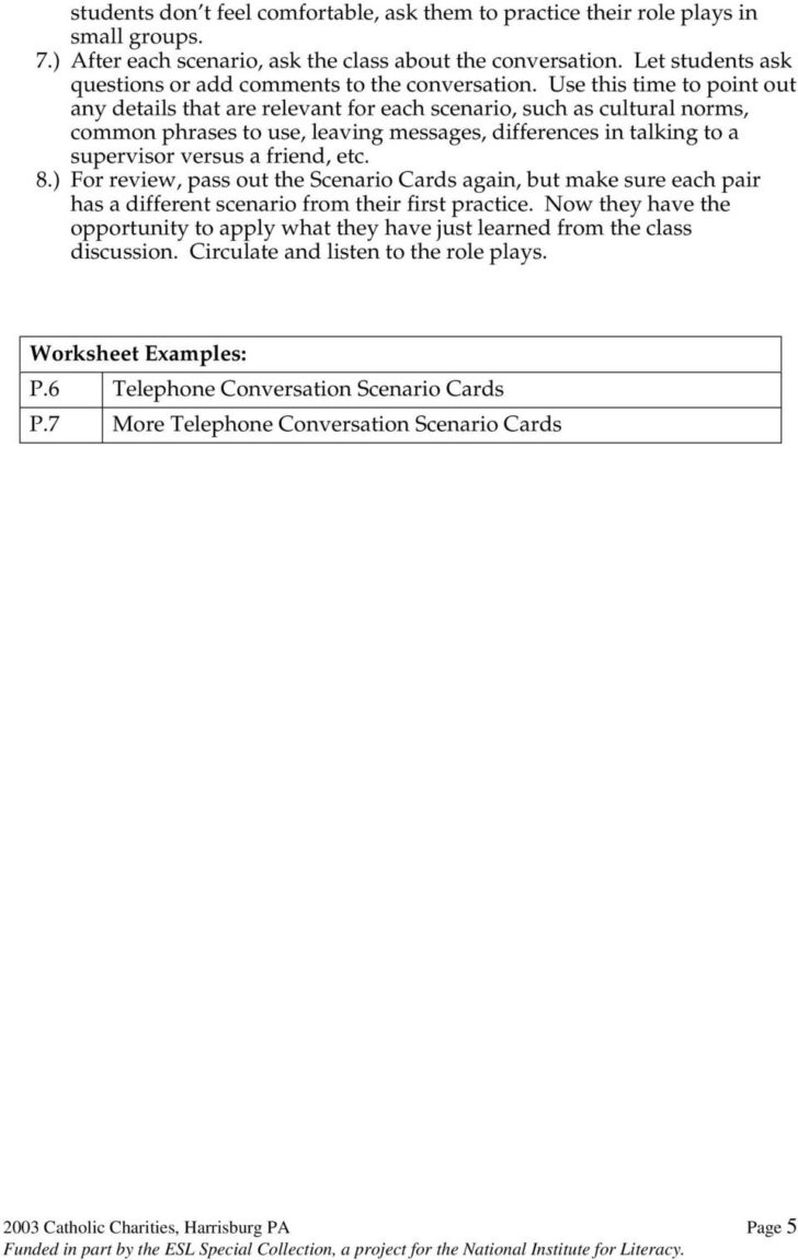 Telephone Skills Resource Kit Lesson Plans Pdf — db-excel.com