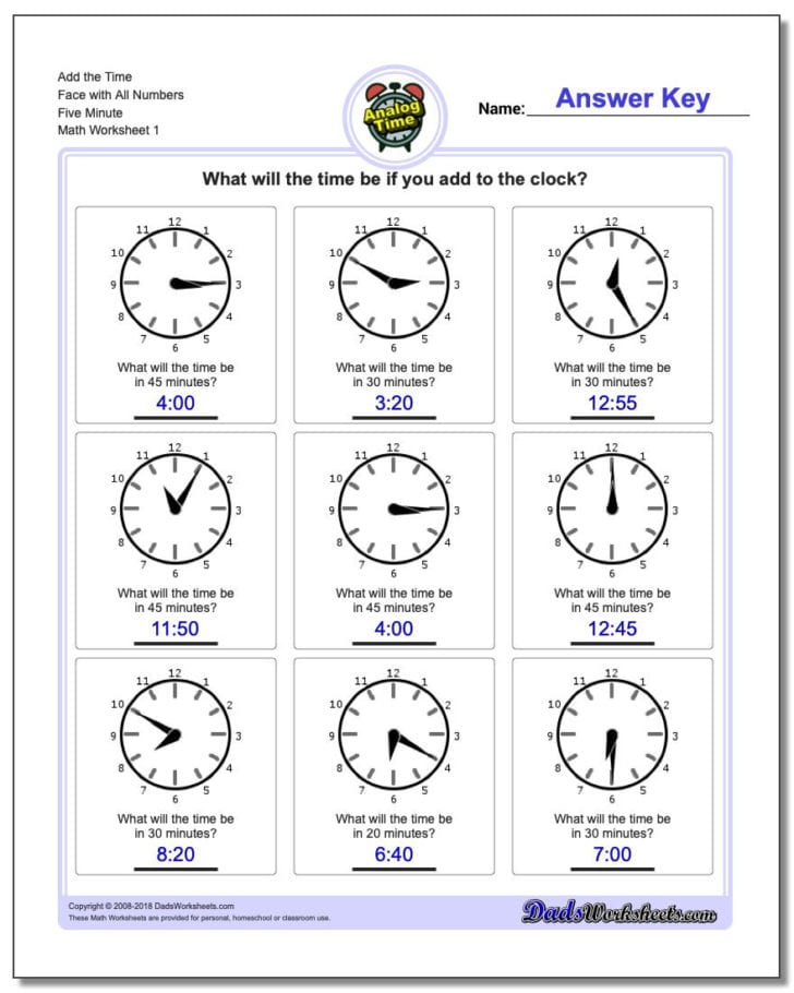 Telling Analog Time — db-excel.com