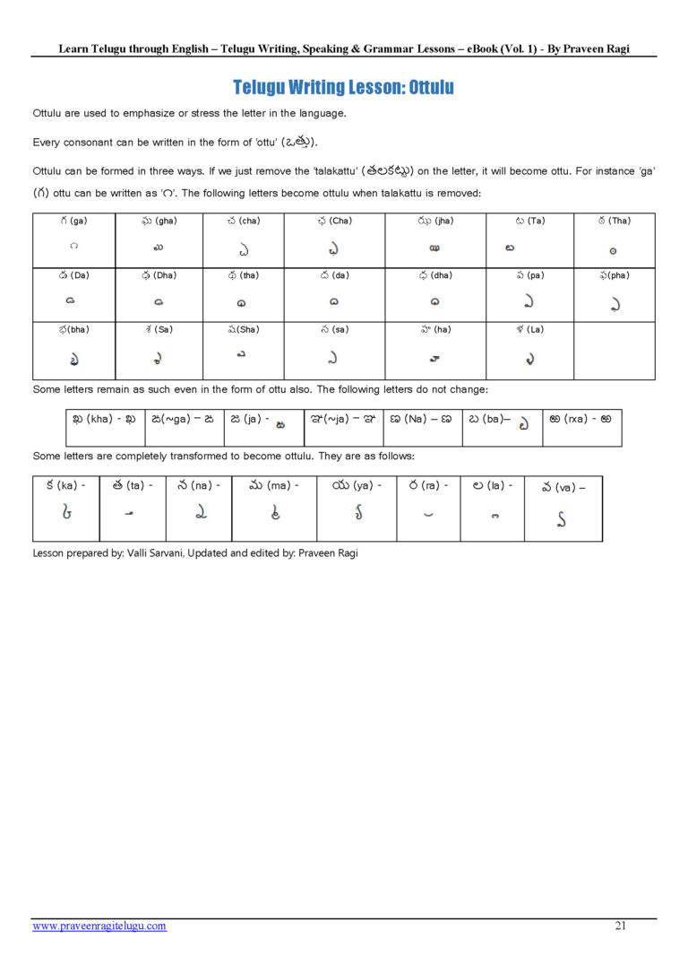 Telugu Alphabet Guninthamulu Ottulu Written Video — db-excel.com