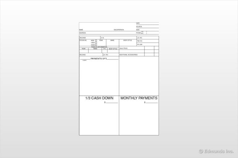 The Car Dealer's Foursquare Worksheet Edmunds Auto — db-excel.com