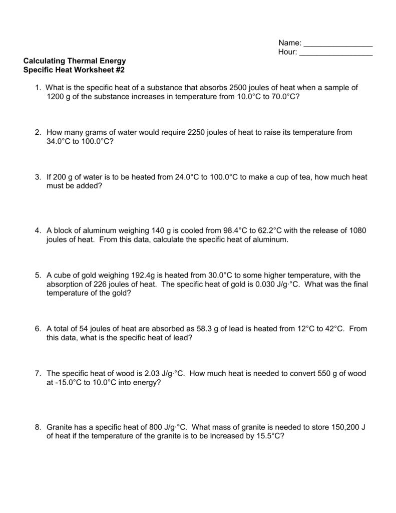Thermal Energy Note Taking Worksheet Answers Db excel Thermal Energy Note Taking Worksheet Answers Db excel