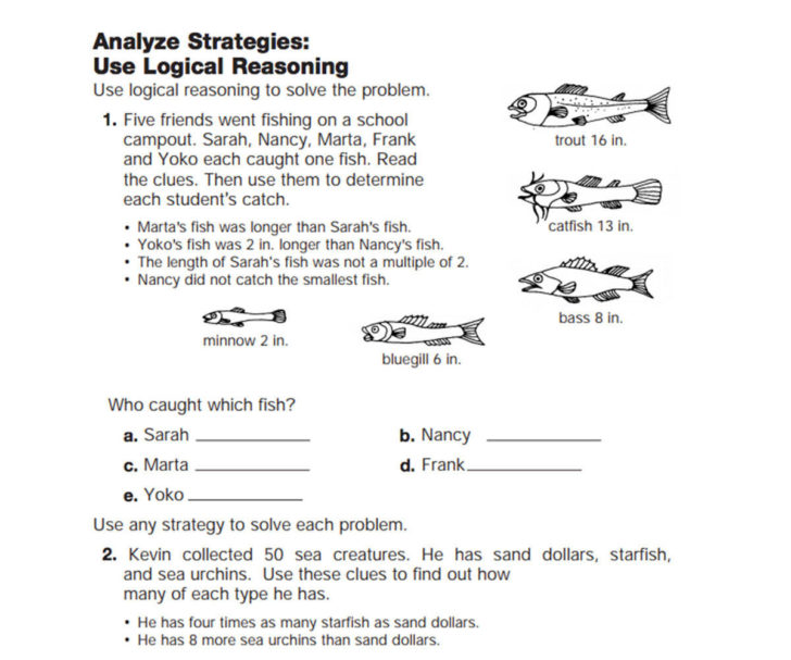 Logical Reasoning Worksheets For Grade 3 Db excel