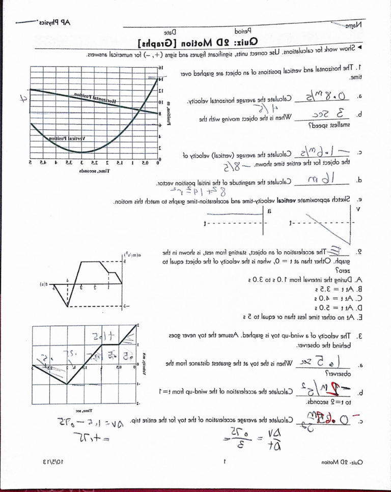 Physics Worksheets With Answers — db-excel.com
