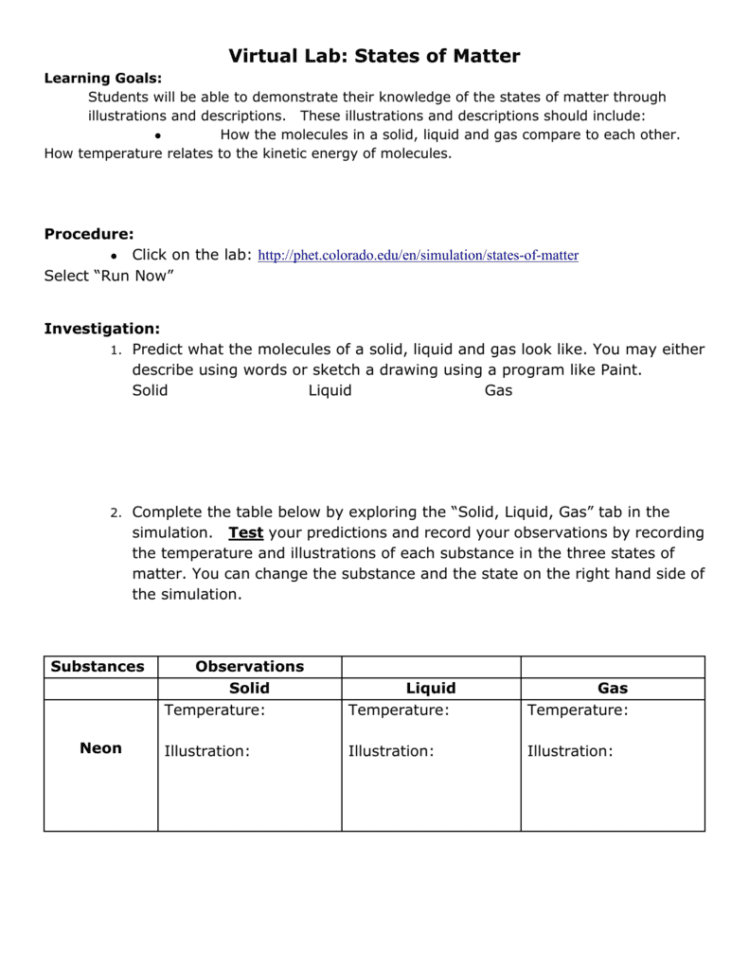 States Of Matter Worksheet Answer Key — db-excel.com
