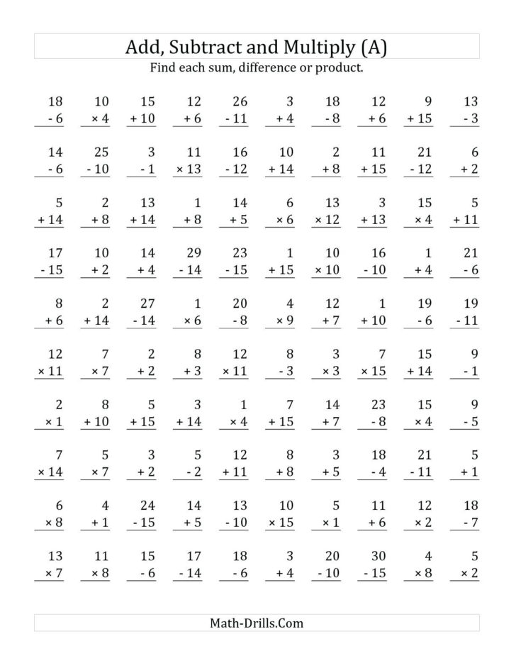 Worksheet High School Math Problems Paint Colour Chart — db-excel.com